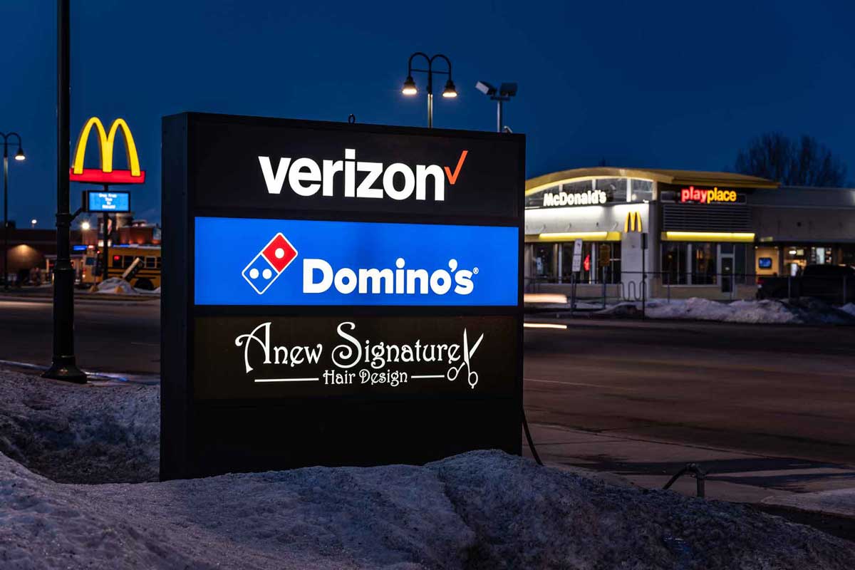 Domino's Signage by Blink Signs