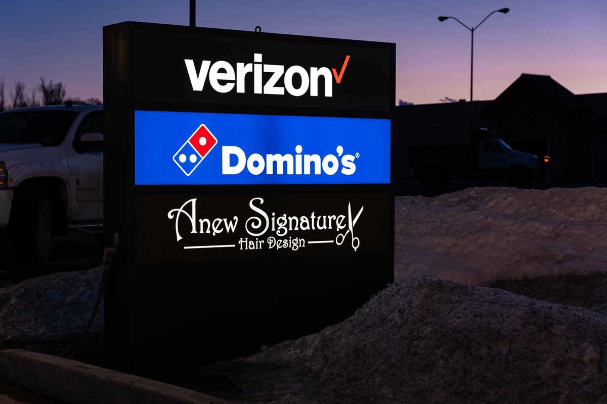 Domino's Signage by Blink Signs