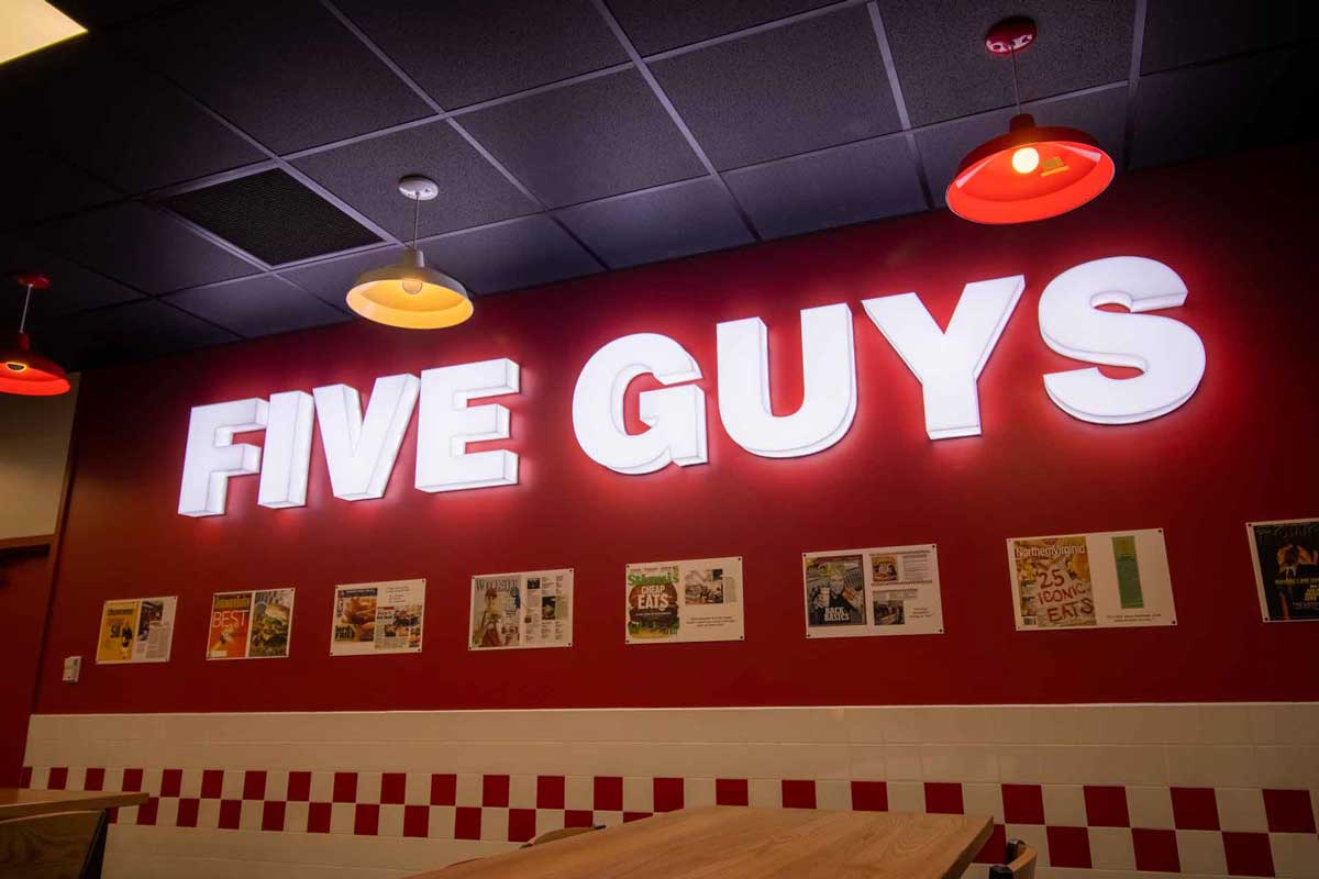 Five Guys Project Portfolio - BlinkSigns | Ohio Sign Company