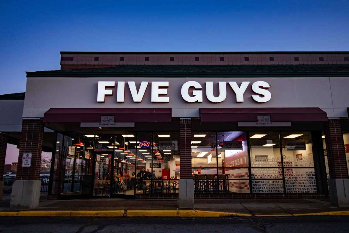 Five Guys Project Portfolio - BlinkSigns | Ohio Sign Company