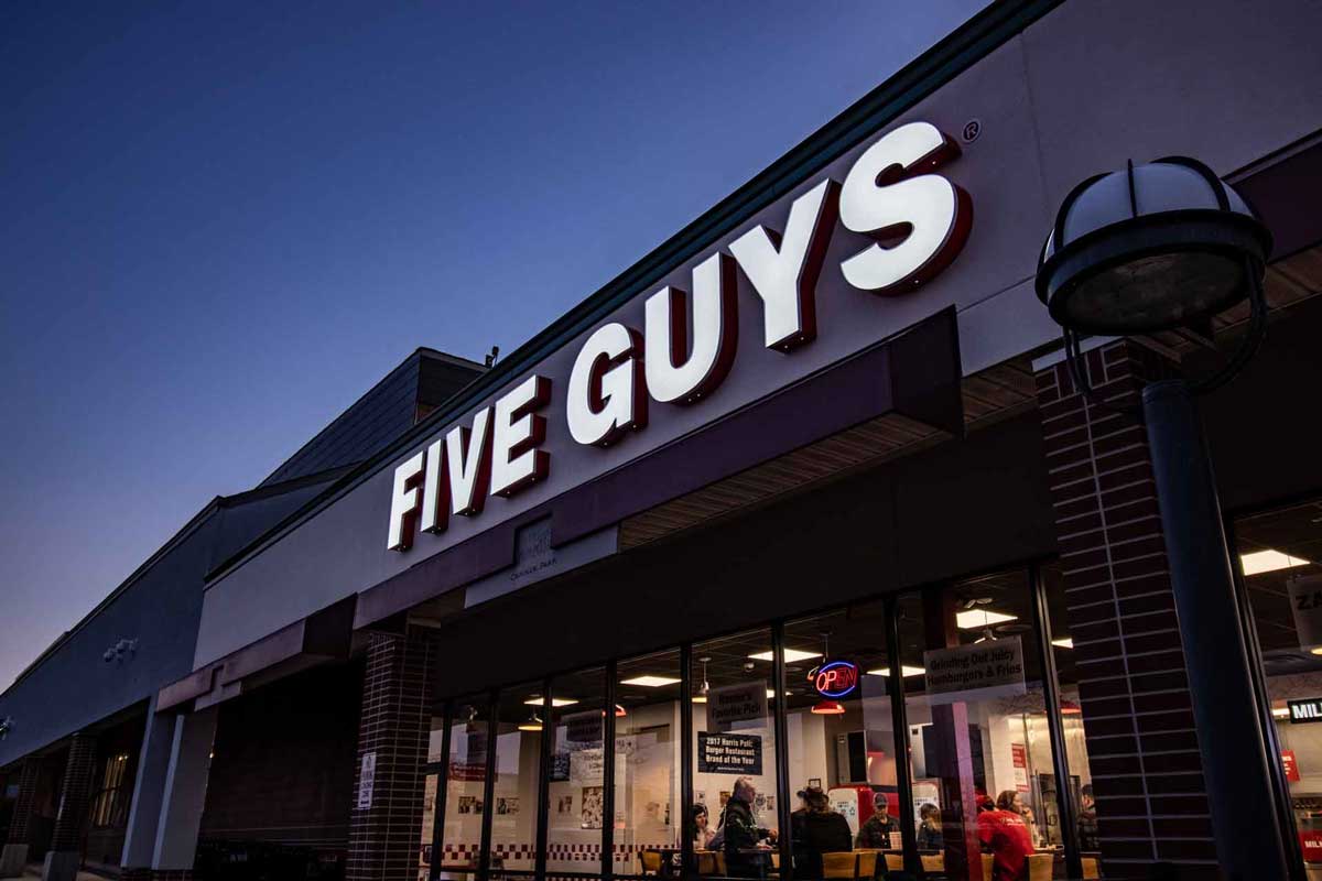 Five Guys Project Portfolio - BlinkSigns | Ohio Sign Company