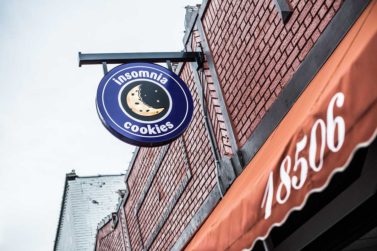 Insomnia Cookies Signage by BlinkSigns
