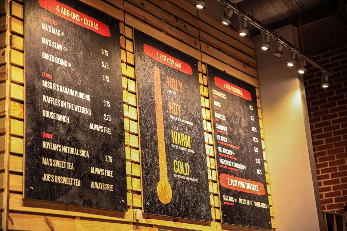 Hot Chicken Takeover Signage by Blinksigns