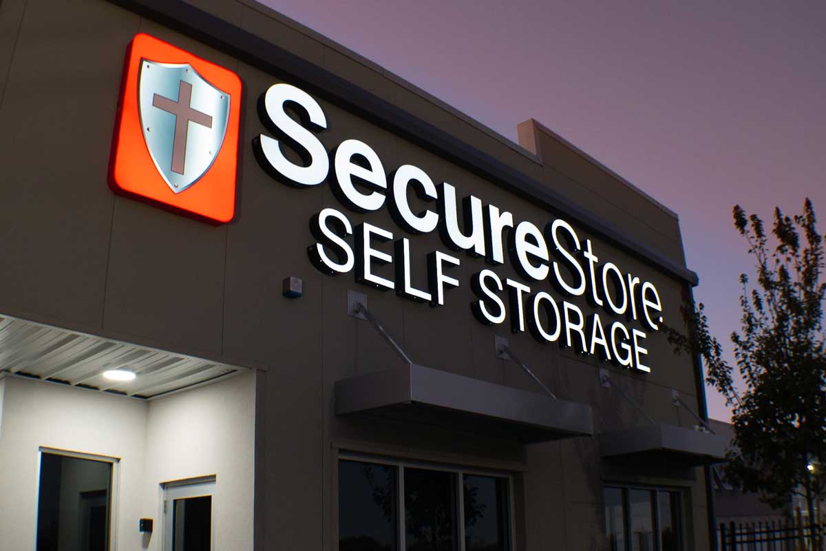Secure Store Self Storage Signage by BlinkSigns