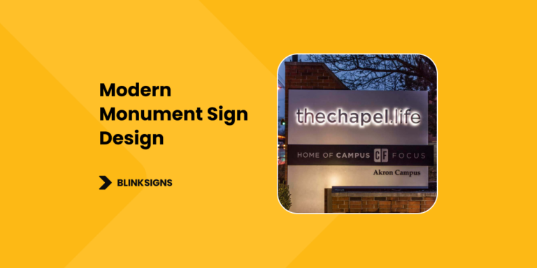 Modern Monument Sign Design for brand visibility