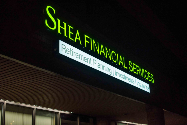 Shea Financial Services Signage by BlinkSigns