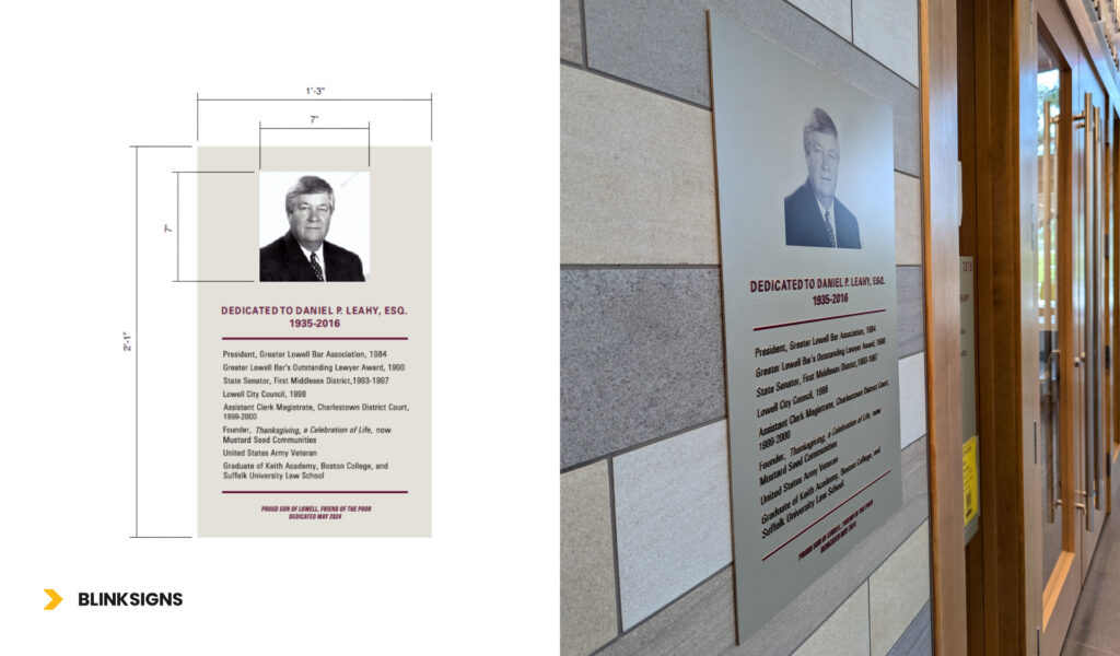 Suffolk County Courthouse: Leahy Law Library Signage