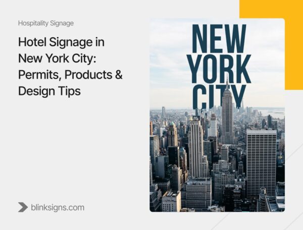 Hotel Signage in New York: Permits, Products & Design Tips