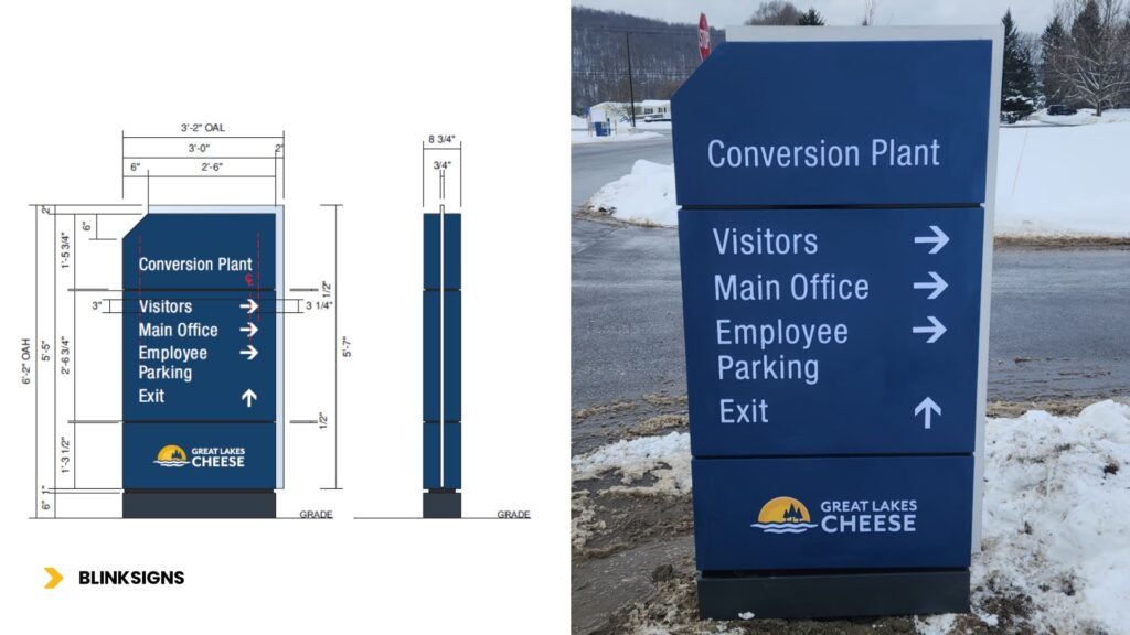 BlinkSigns & Great Lakes Cheese Partner for Signage