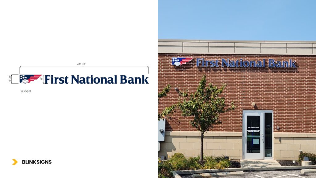 Bank Signage for First National Bank | Ohio Sign Company