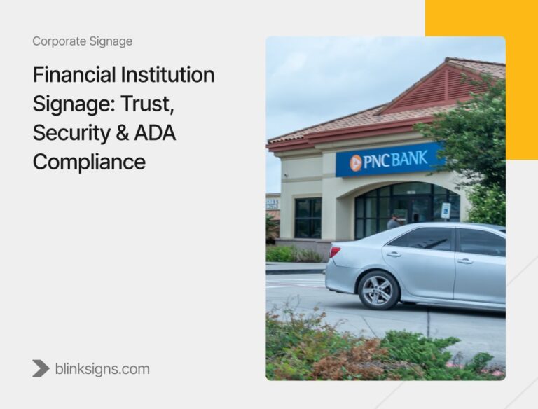 Financial Institution Signage Guide | BlinkSigns