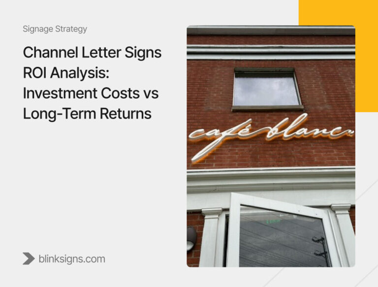 Channel Letter Signs ROI Analysis