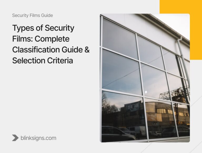 Types of Security Films: Full Guide to Options & Uses