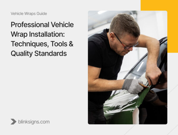 Professional Vehicle Wrap Installation Guide - BlinkSigns